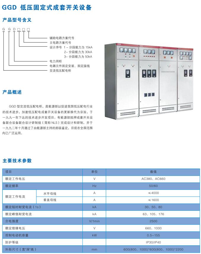 GGD,GCK 低压固定式成套开关设备-常安集团有限公司